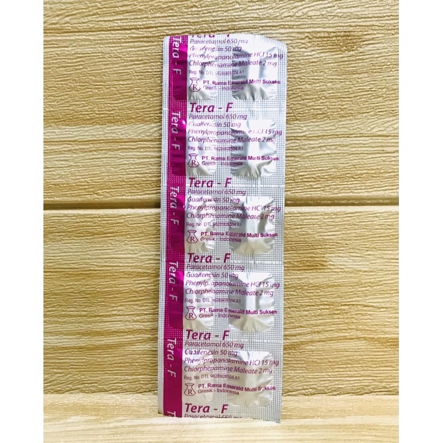 Jual TERRA F 10 TABLET | Mengatasi Gejala Flu | Demam | Batuk | Pilek ...