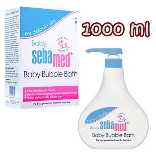 Jual SEBAMED BABY BUBBLE BATH 1000 ml / sabun bayi 1 liter exp bln 10 ...