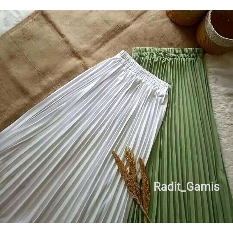 Jual ROK PLISKET PREMIUM IMPORT MODEL REMPEL BESAR UKRN JUMBO | Shopee ...