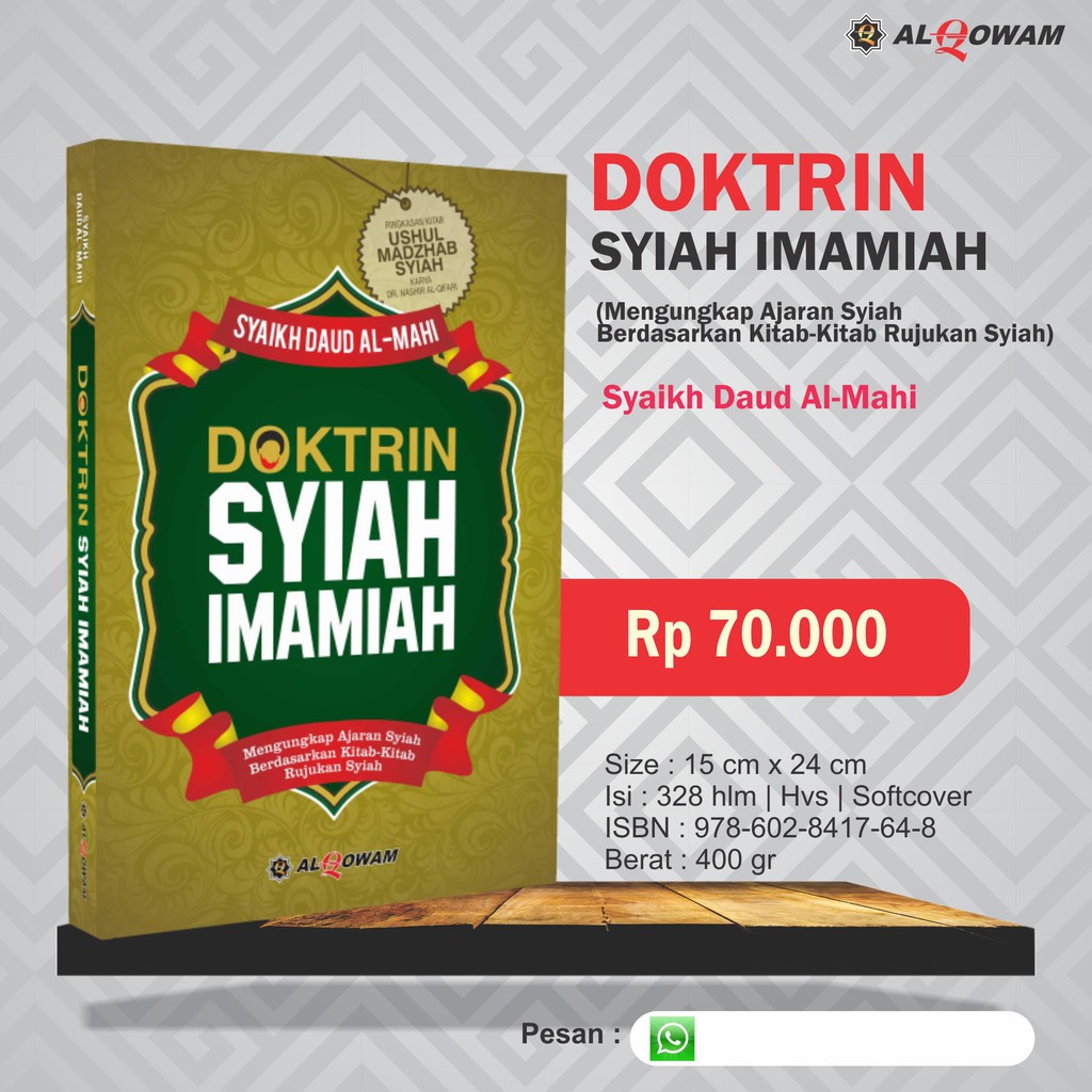 Jual Buku Doktrin Syiah Imamiah - Mengupas Kesesatan Syiah Imamiah ...