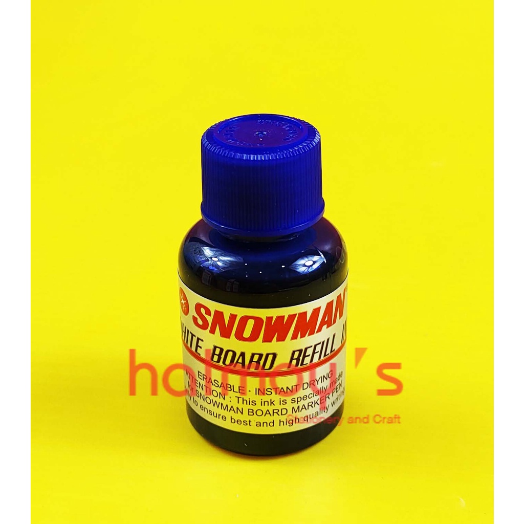 Jual REFILL / TINTA SPIDOL SNOWMAN WHITEBOARD MARKER BIRU | Shopee ...