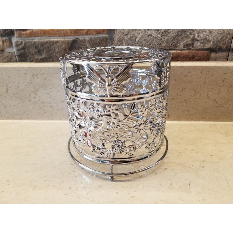 Jual Tempat Tissue Roll Bulat Stainless Steel Nakami / Tempat Tisu ...