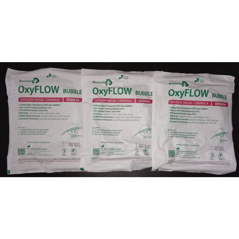 Jual Oxyflow - Selang Oksigen- Nasal Canul Dewasa Besmed Onemed ...