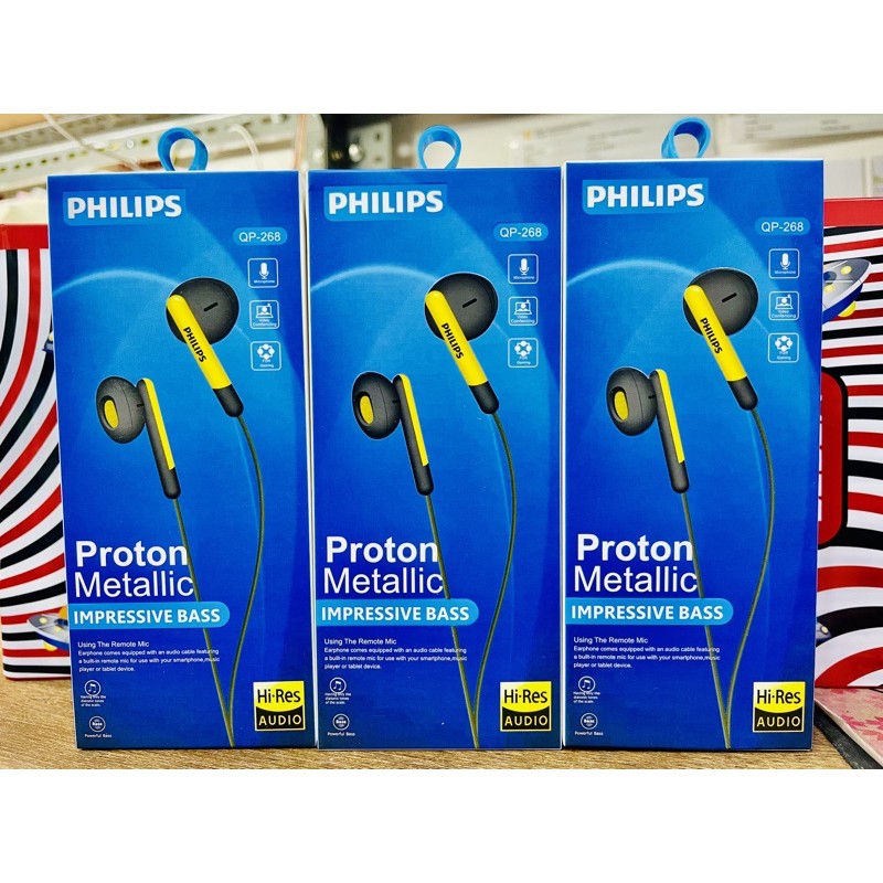 Jual Headset / handsfree / earphone PHILIPS QP-268 bass proton metallic ...