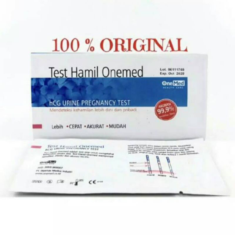 Jual alat tes kehamilan / tespek kehamilan onemed / pot urine wadah ...