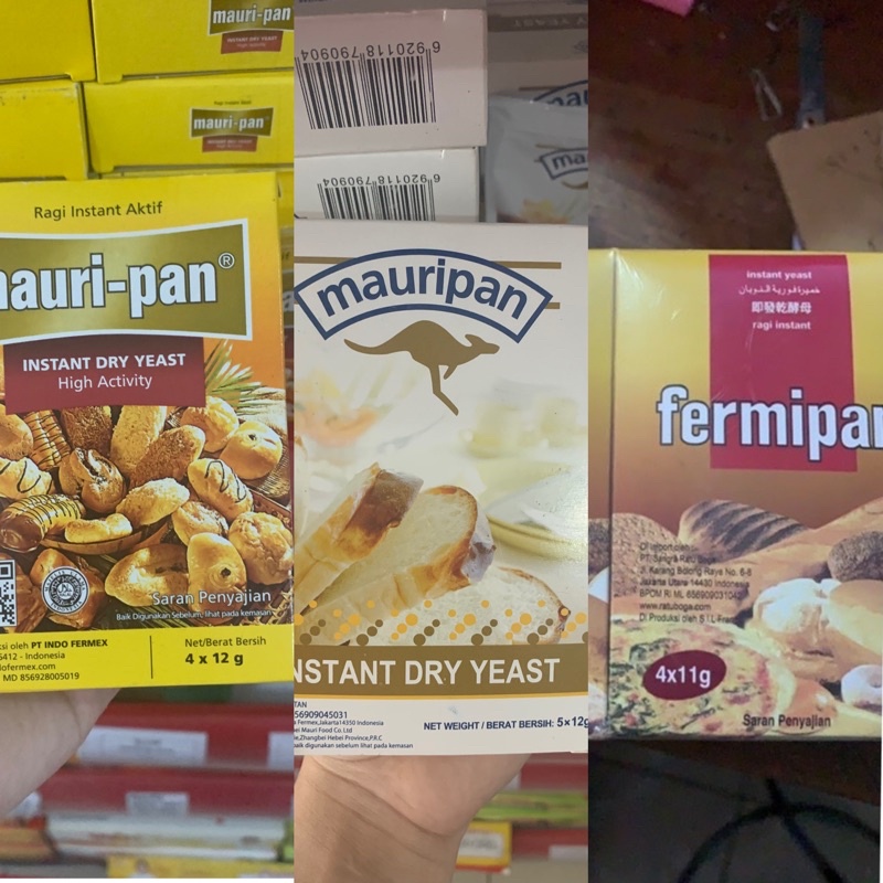 Jual FERMIPAN Mauripan Import Mauri-pan Ragi Instan Instant Dry Yeast ...