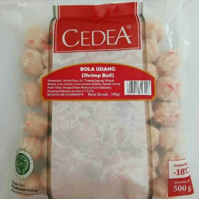 Jual Cedea bola udang 500 gram shrimp ball | Shopee Indonesia