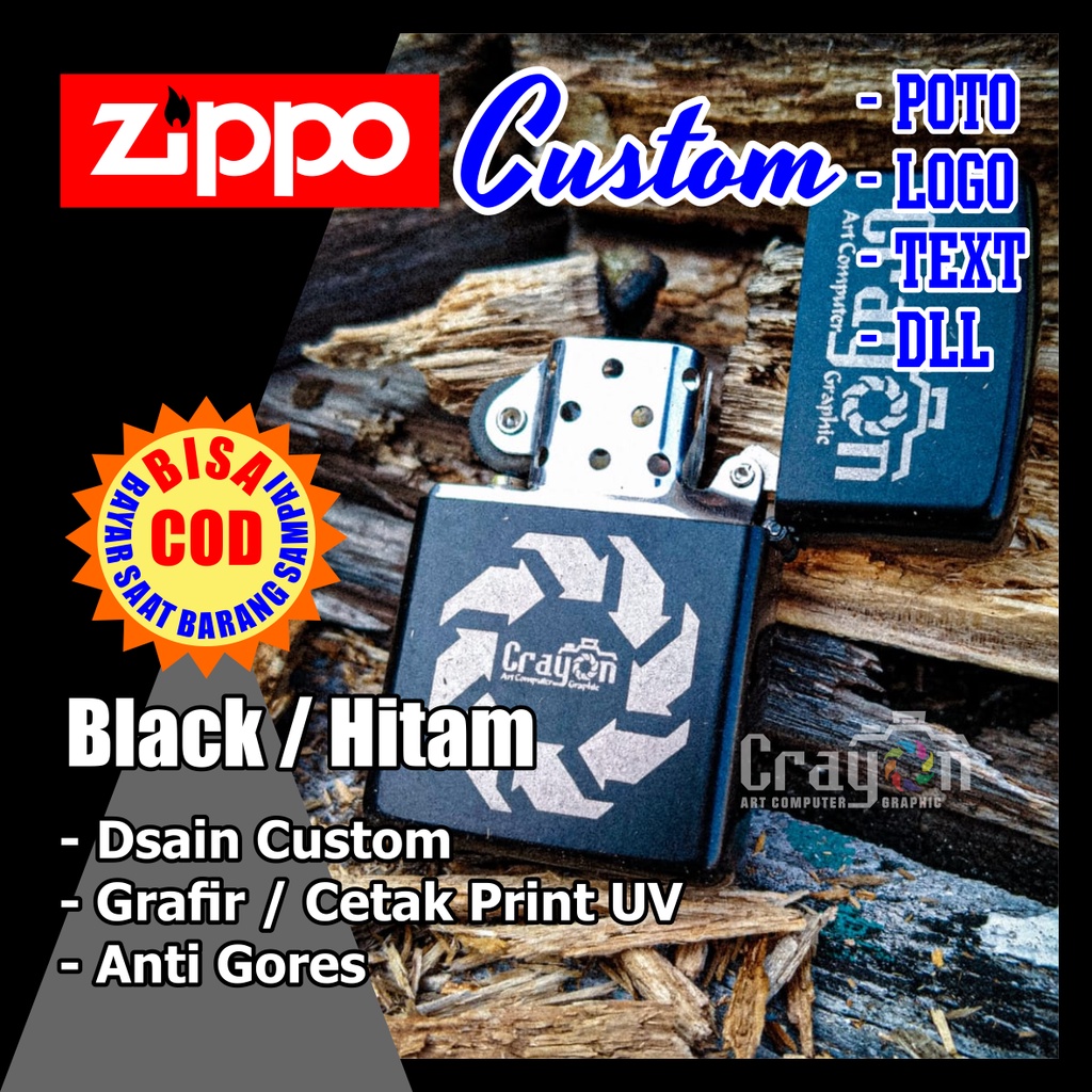 Jual Zippo CUSTOM DSIGN | Shopee Indonesia