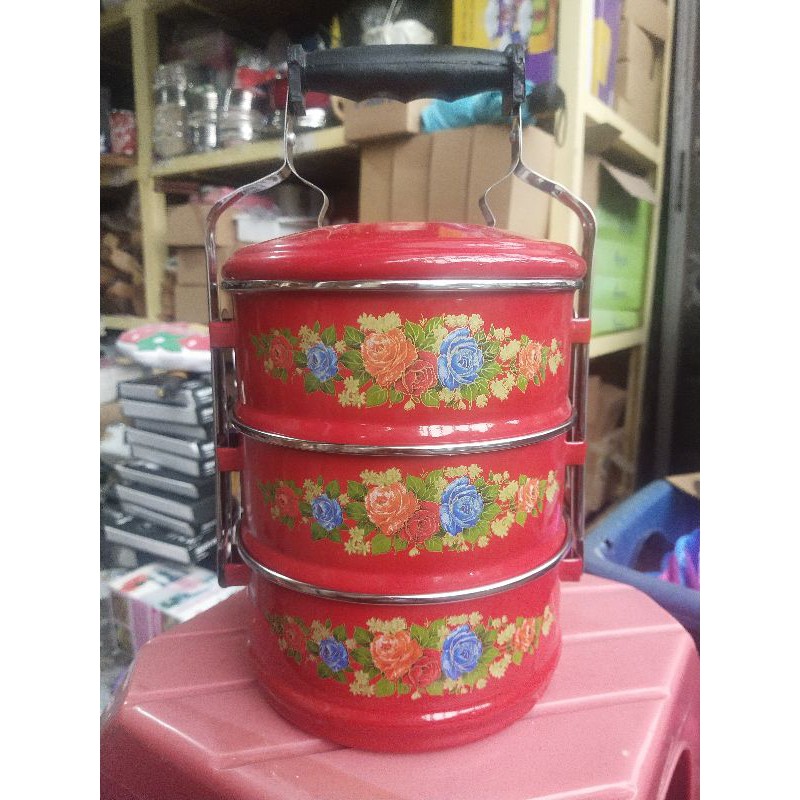 Jual Rantang Susun 3/18 Merah Kedaung | Shopee Indonesia