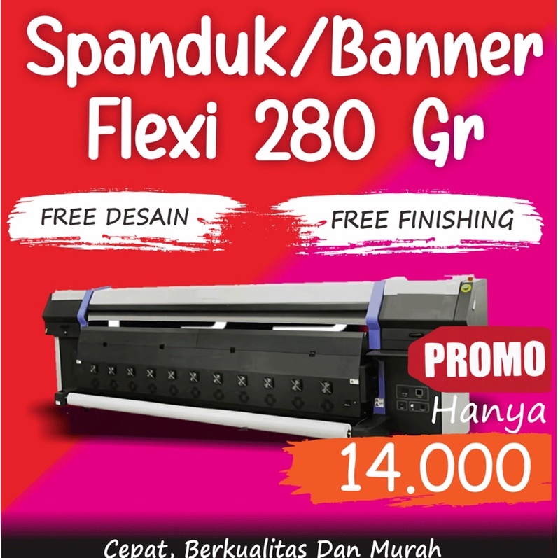 Jual SPANDUK / BANNER CALEG ATAU CUSTOM FREE DESIGN FLEXI 280GR HANYA ...