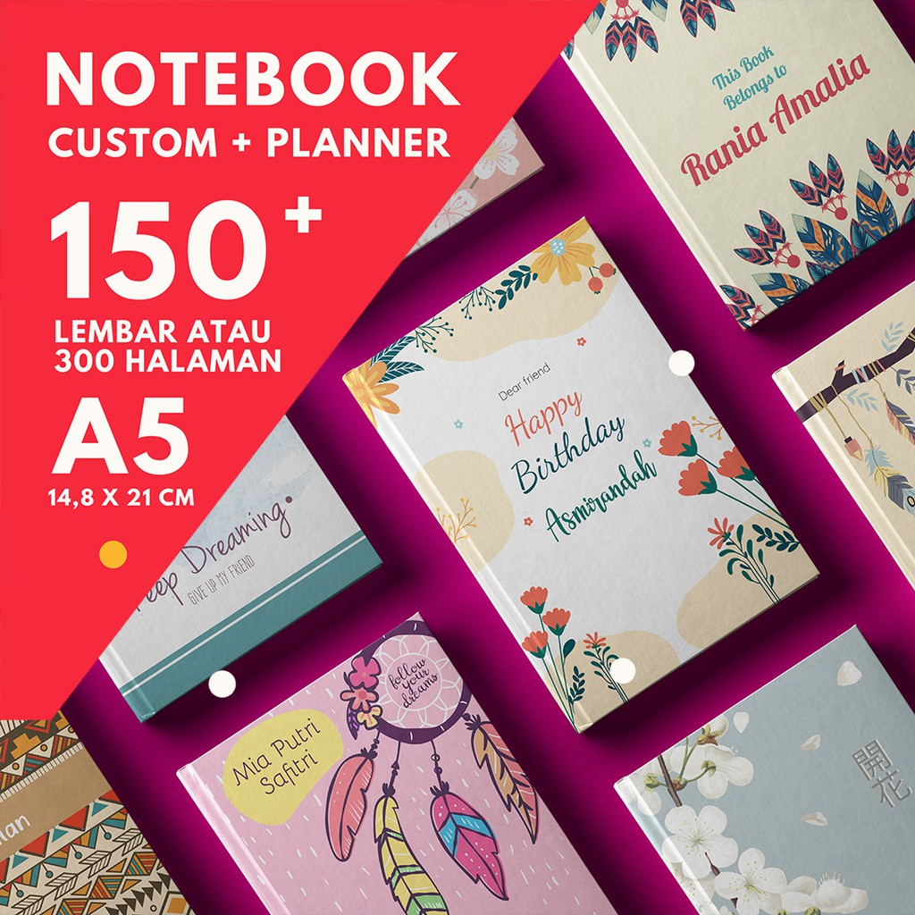 Jual CUSTOM NOTEBOOK / Notes Agenda / Buku diary / Buku Tulis / Journal ...