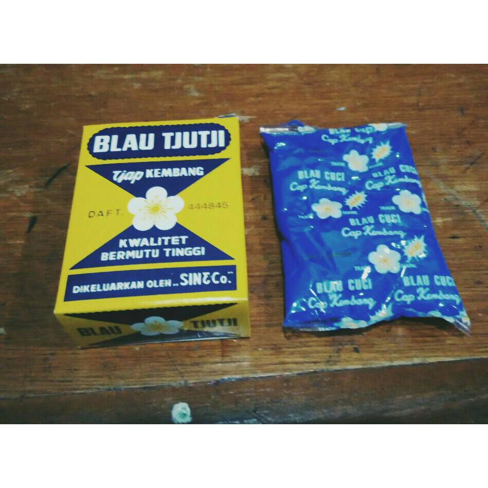 Jual Blau Tjutji/ Blau Cuci/ Pemutih Pakaian Tjap Kembang/Cap Kembang ...