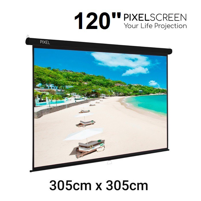 Jual Pixel Layar Wallscreen Proyektor 120 Inch Projector Screen ...