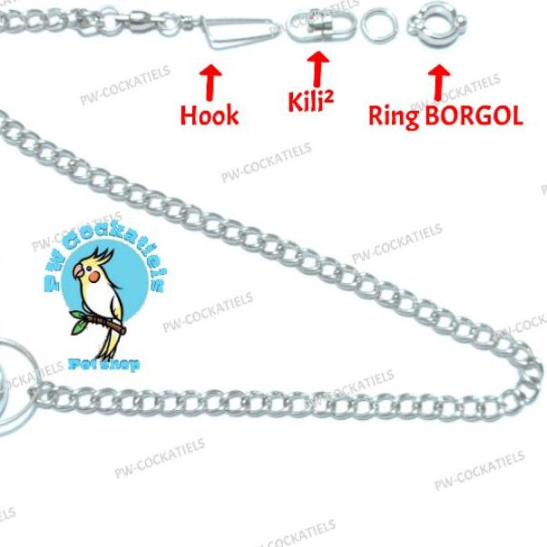 Jual Ring Borgol Kaki Burung Cincin Gelang Rantai Burung Nuri Kakatua ...
