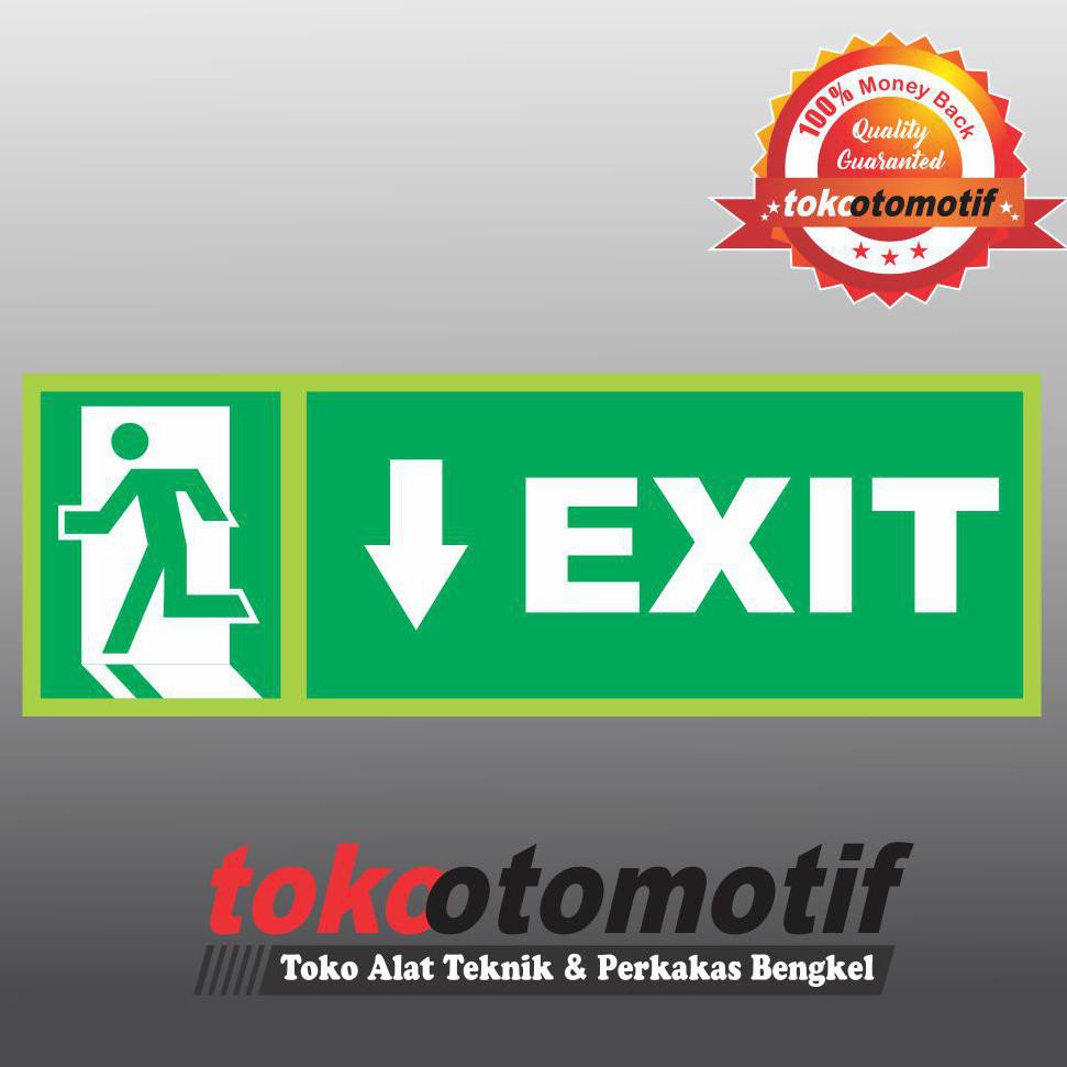 Jual Sticker Safety Sign K3 Tanda Arah Exit Original | Shopee Indonesia