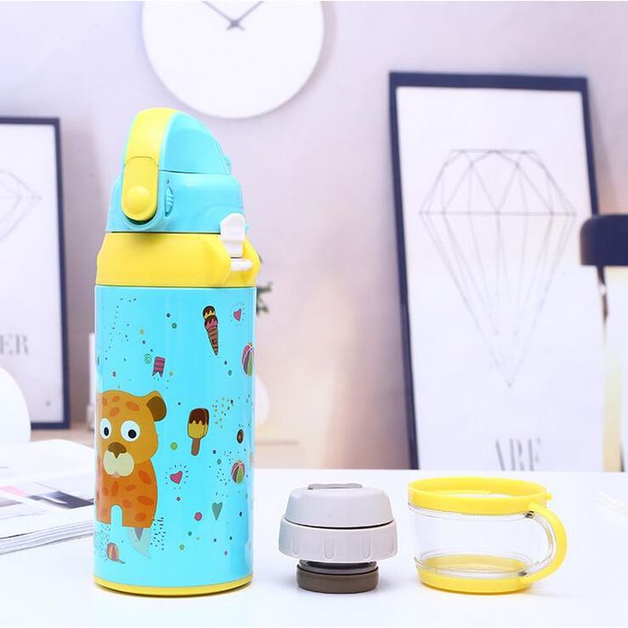Jual Thermos Termos Botol Straw Cup - Anak 400Ml - 2Way Gelas Dan ...