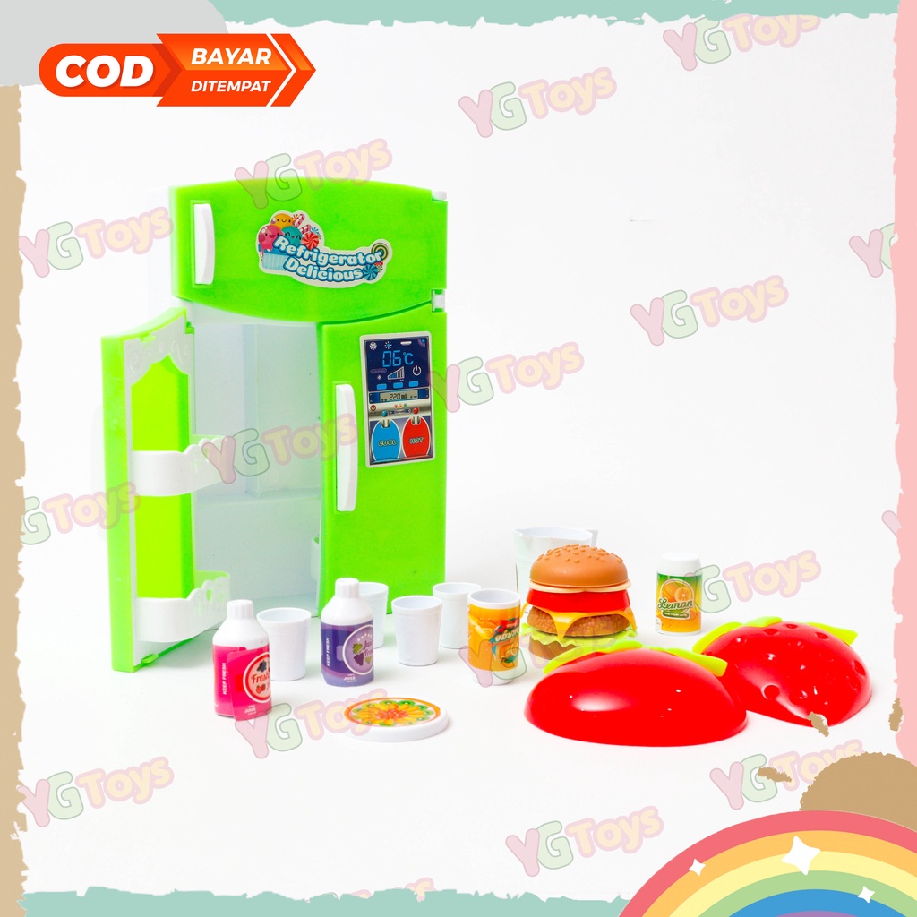 Jual YGtoys Mainan Kulkas Kulkasan Anak Perempuan Masak Masakan Dapur ...