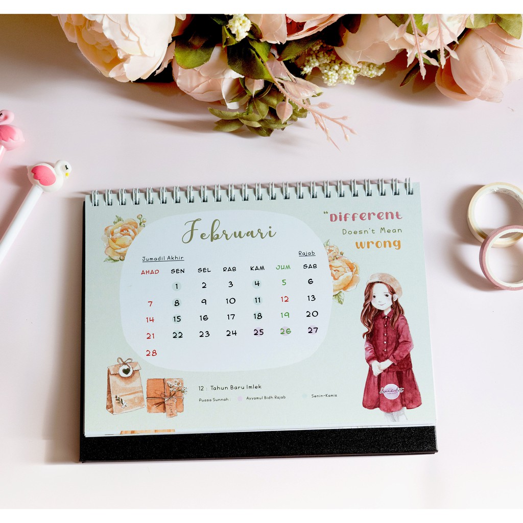 Jual KALENDER MEJA 2021| LEENDART | KALENDER PUASA 2021 | AESTHETIC ...