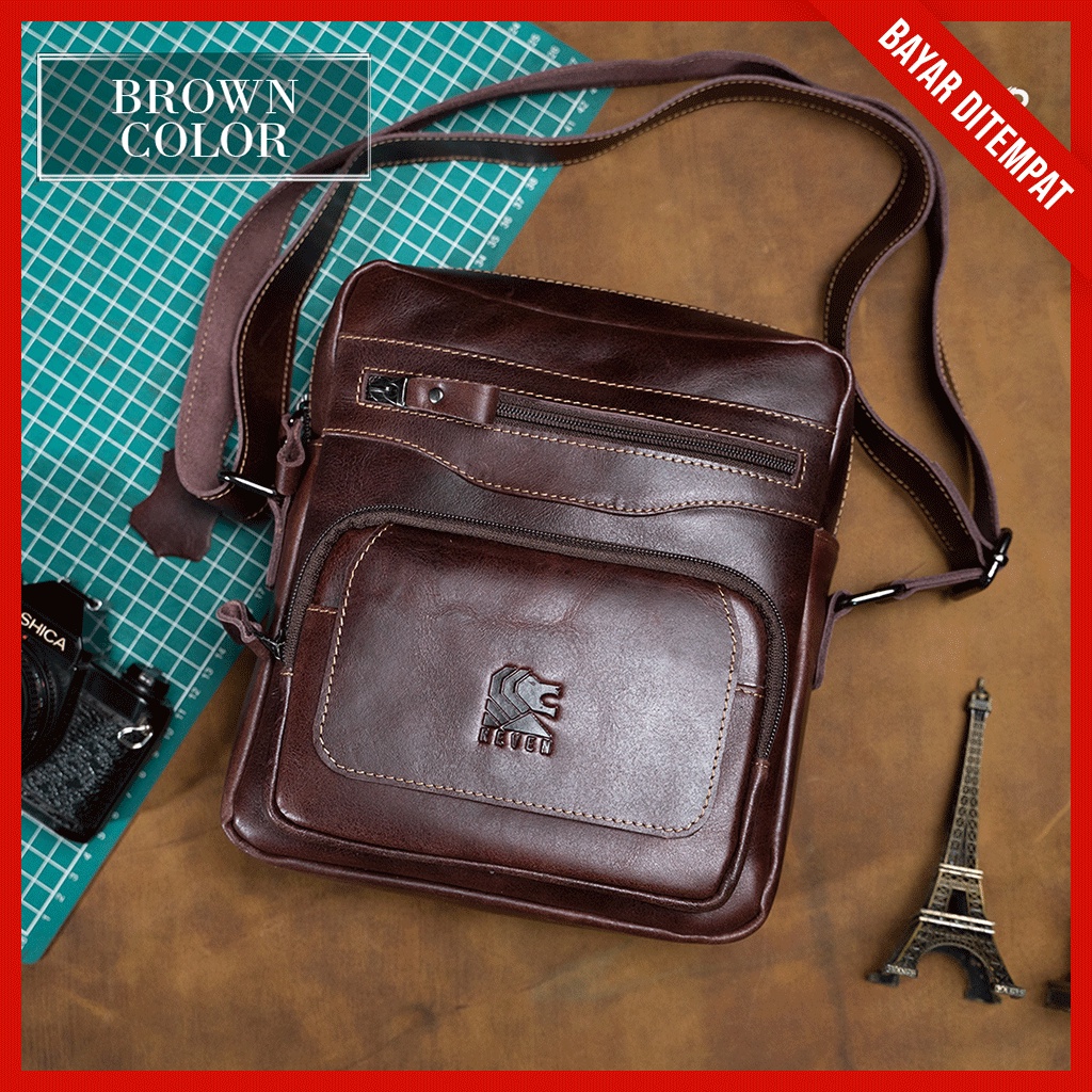 Jual Tas Selempang Pria Kulit Asli Sling Bag Soren Untuk Kerja Kantor ...