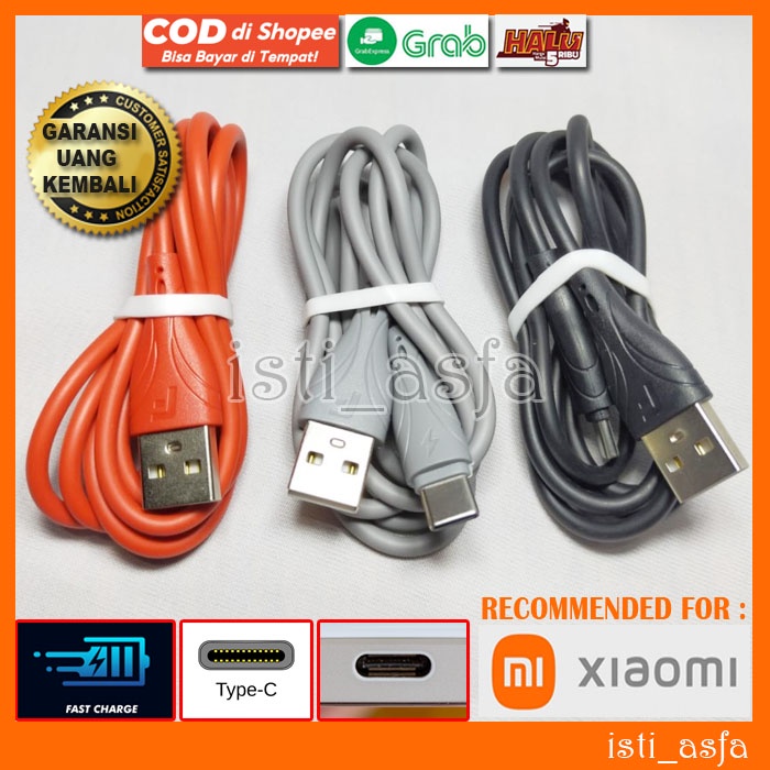 Jual Kabel Data USB Type C untuk HP XIAOMI MI 15 14 13 12 11 10 9 PRO ...
