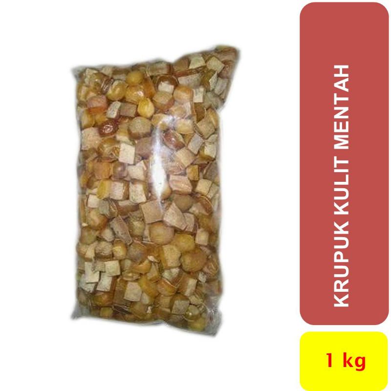 Jual Kerupuk Krupuk Kulit Sapi Krecek Rambak Mentah 1000 gram | Shopee ...