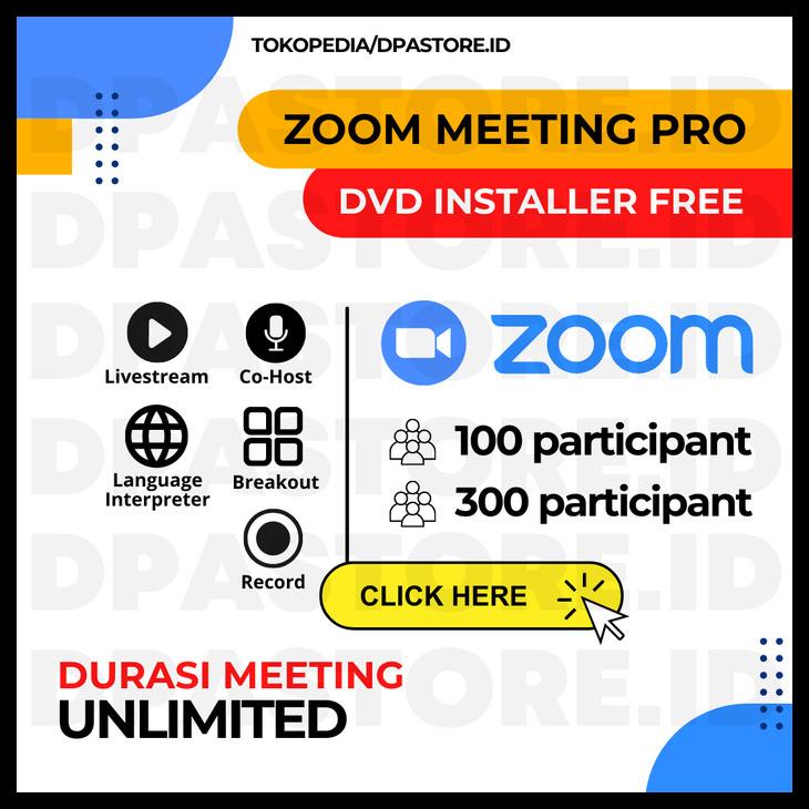 Jual Dvd Zoom Meeting Pro Unlimited Garansi Anti-Disabled Kode 532 ...