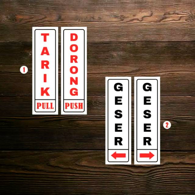 Jual Stiker Pintu tarik, dorong, geser | Shopee Indonesia