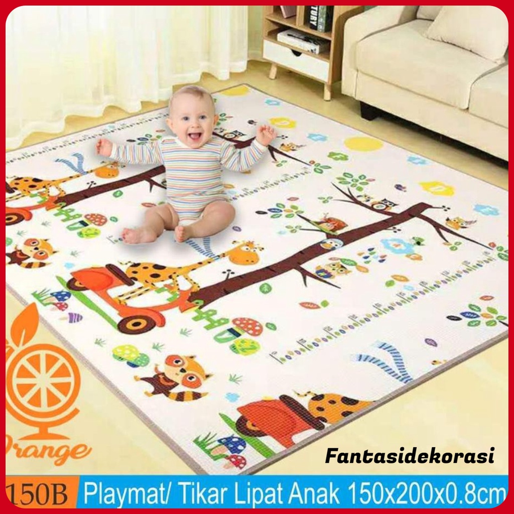Jual Playmat Matras Lipat Premium Playmate Tebal 0.5cm Double Pad 2 ...