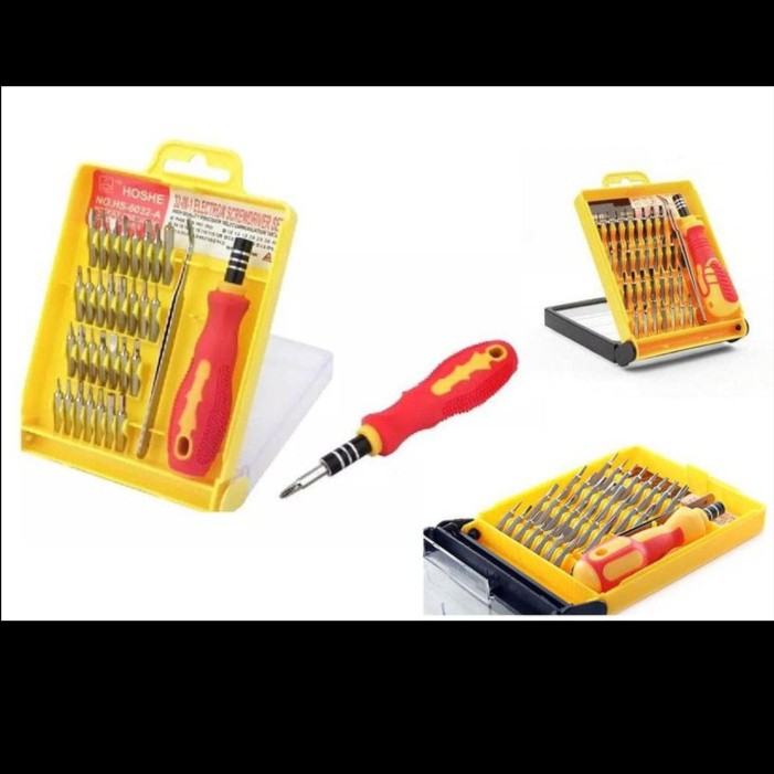 Jual obeng laptop 32 in 1 tools obeng bintang obeng buka HP laptop ...