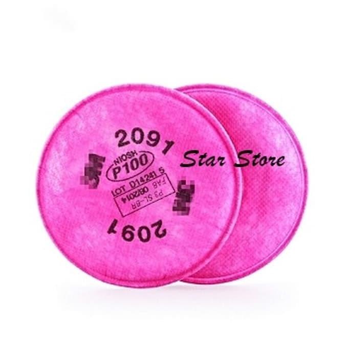 Jual 3M Particulate Filter 2091 P100 Respiratory Protection Original ...