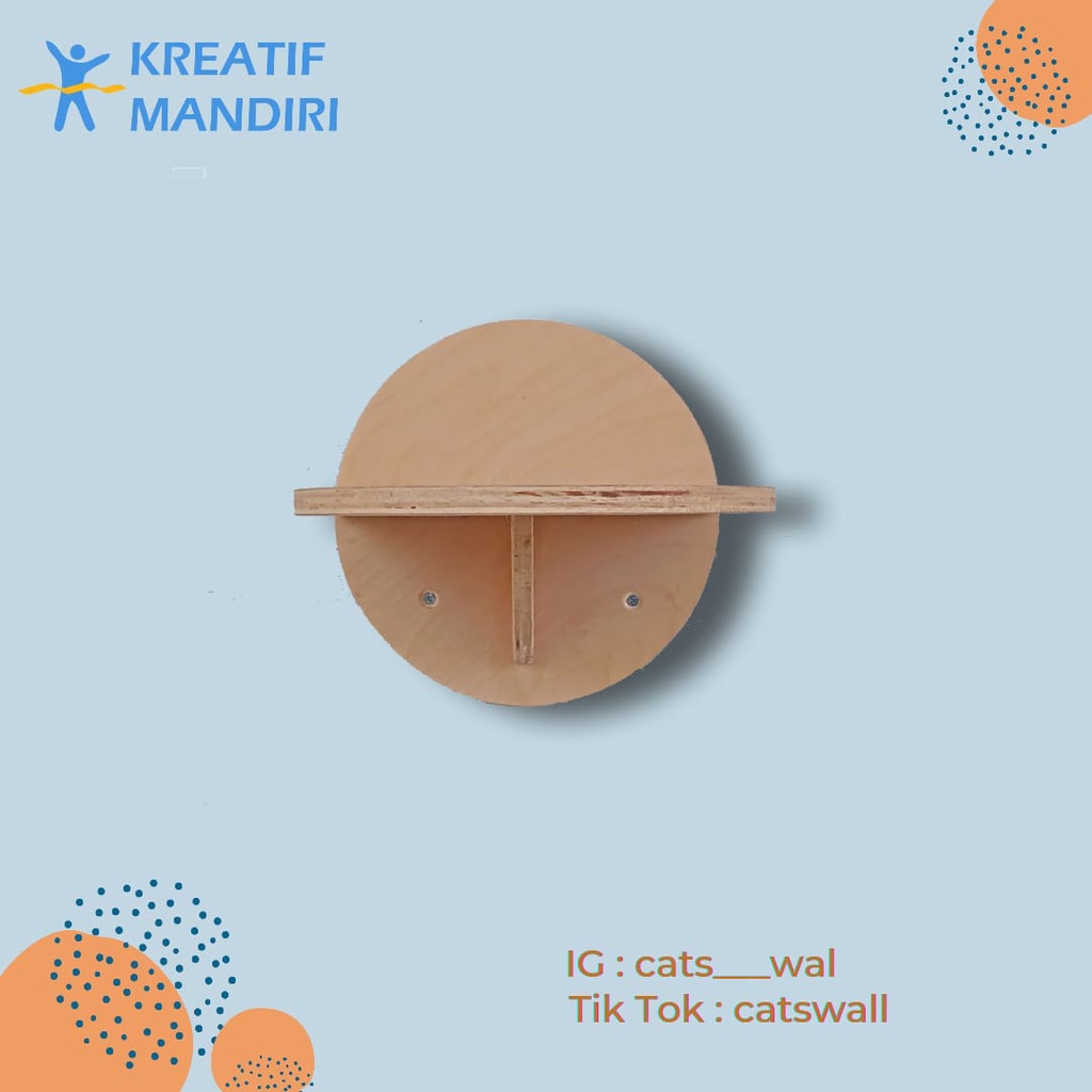 Jual Pijakan Kucing Bulat Ukuran L 22cm - Cat Wall - Cat Play Room ...