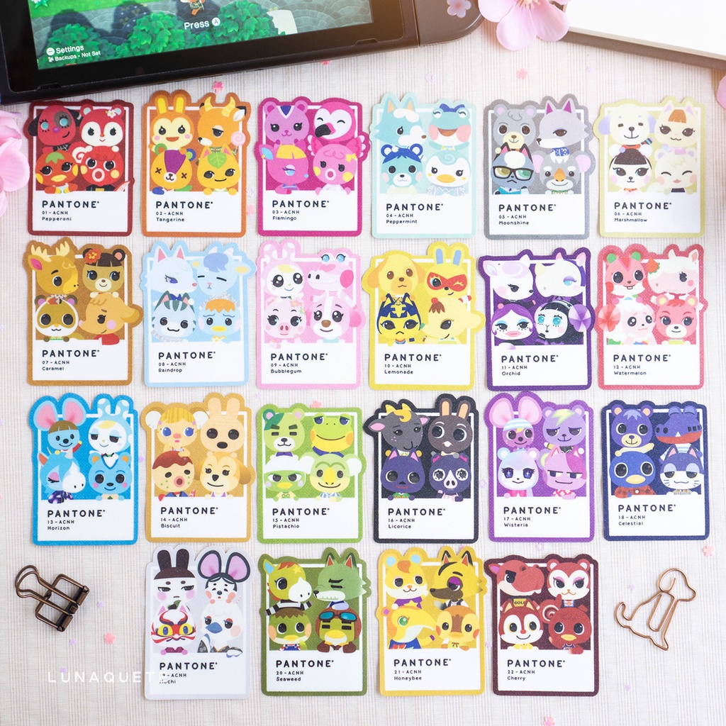 Jual COMPLETE SET (all 22pcs) ACNH Animal Crossing Pantone Series Cute ...