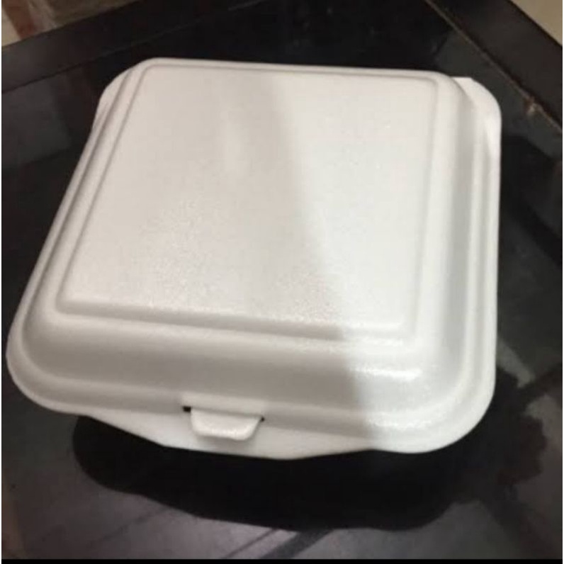 Jual styrofoam lunch box kotak makan gabus nasi BESAR sterofoam GOJEK ...