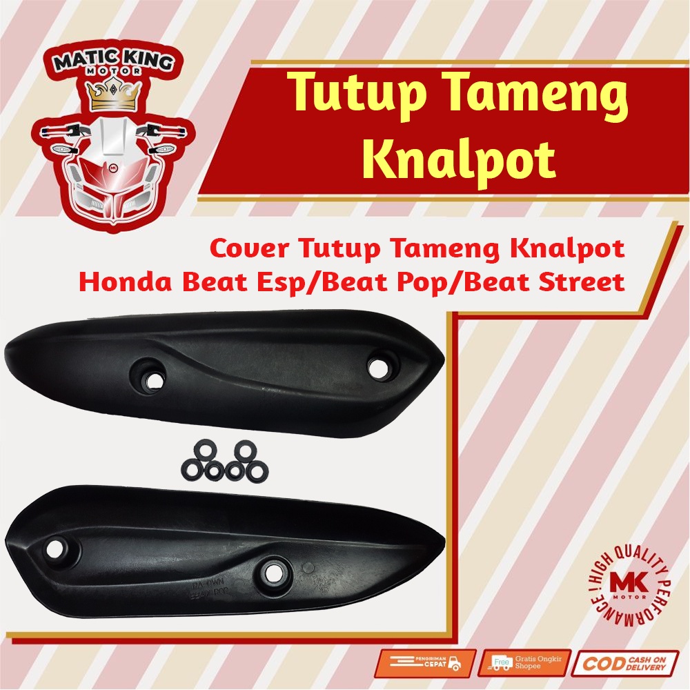 Jual Tutup Cover Tameng Knalpot Honda Beat ESP POP STREET 110 Maticking ...