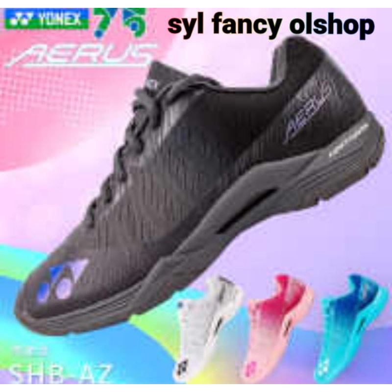 Jual Sepatu Yonex Aerus X dan Aerus Z Black Original SP 100% | Shopee ...