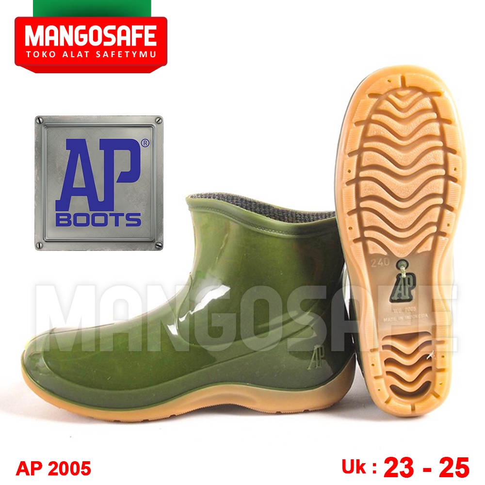 Jual AP Boots 2005 Sepatu Karet Wanita Hijau / Sepatu PVC Boot Hujan ...