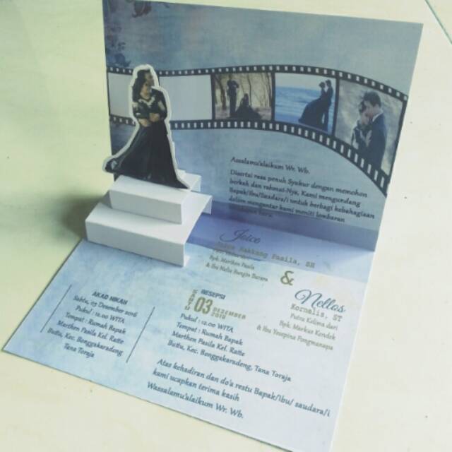 Jual Undangan Pernikahan Unik Timbul Pop Up 3D Custom Prewed | Shopee ...