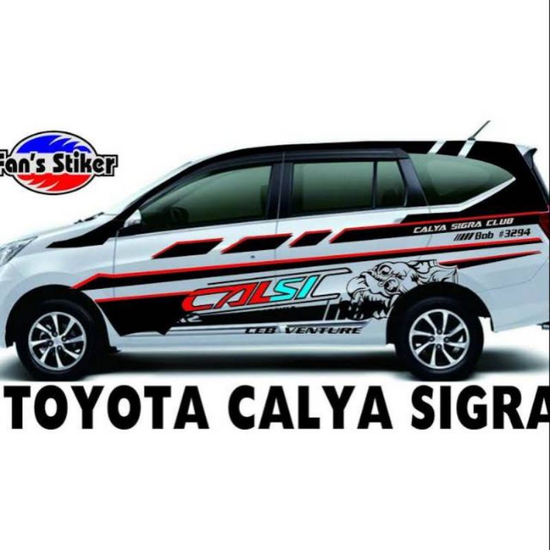 Jual sticker striping mobil Avanza calya sigra Sticker cutting sticker ...