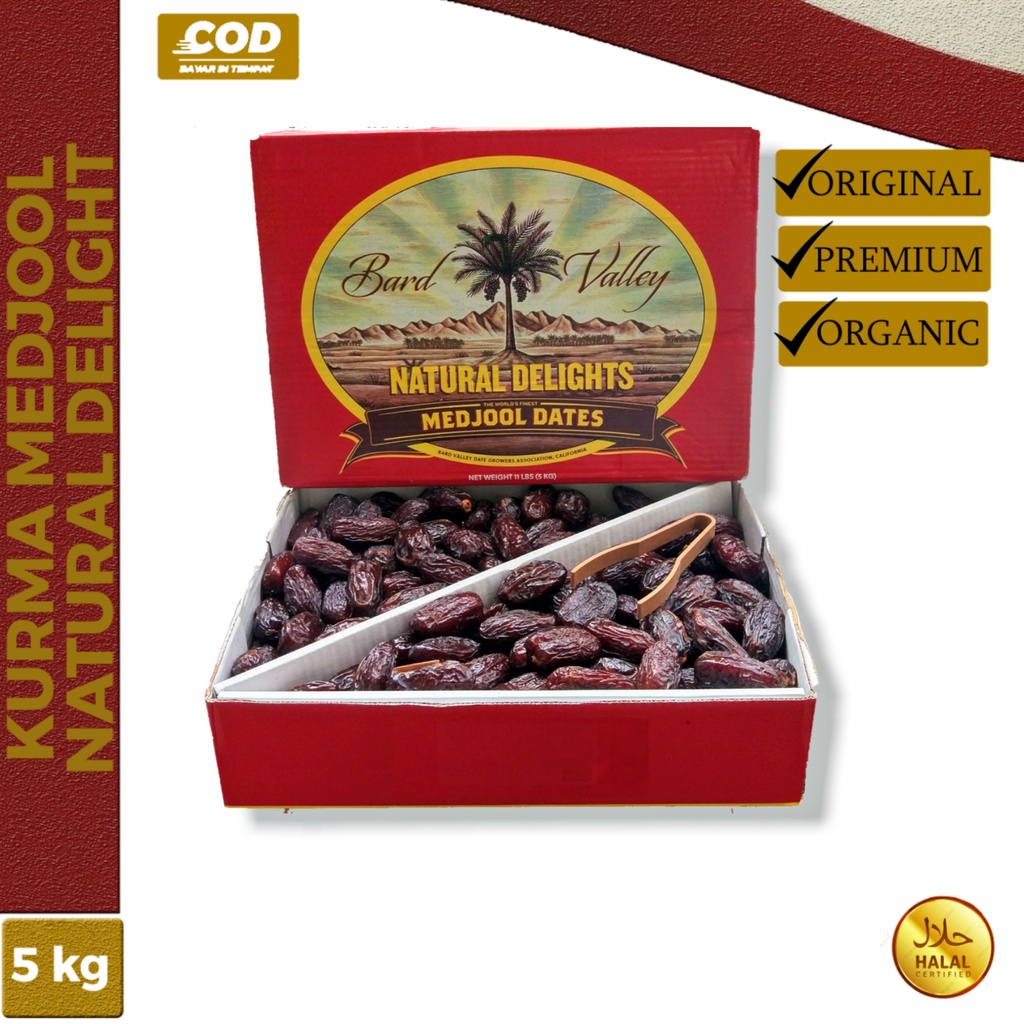 Jual Kurma Medjool Natural Delight 5kg Medium / Medjool Natural Delight ...