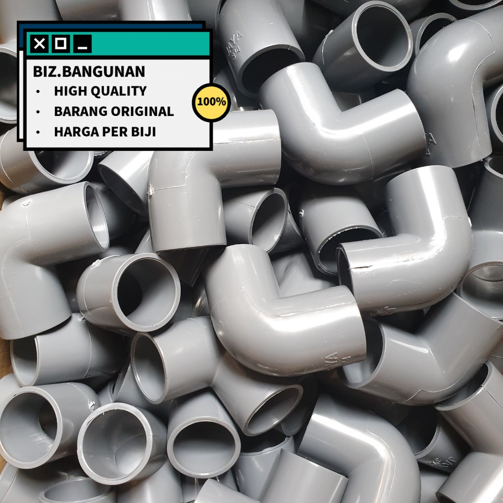 Jual KNEE PVC JAYA TS 1/2" INCH - FITTING PIPA ELBOW L KNIE KENI | Shopee Indonesia