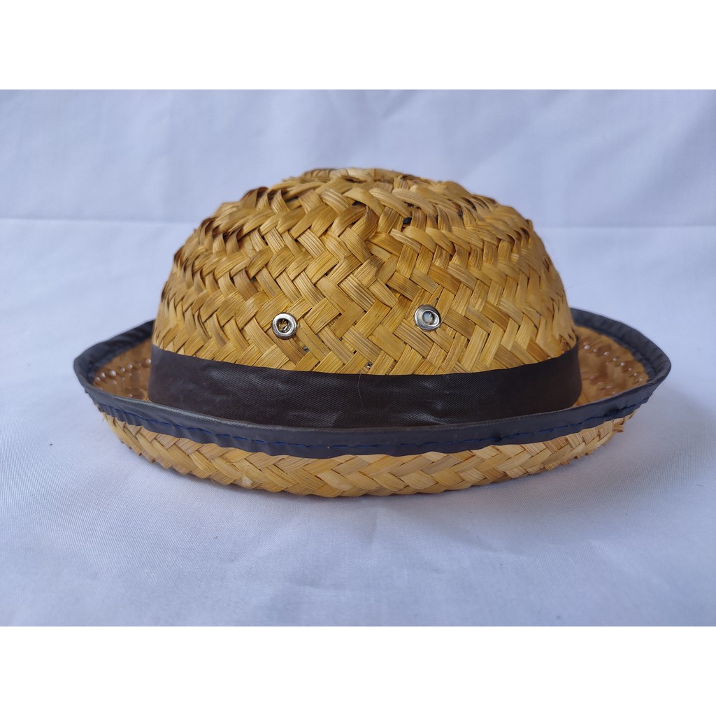 Jual Topi Boni Anyam Rotan Bambu | Topi Pramuka Siaga/SD | Shopee Indonesia