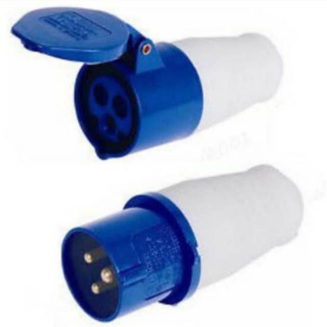 Jual Plug Industri Surface Mounting Socket Set 3 Pin 16 Ampere IP44 Pasang Set China | Shopee ...