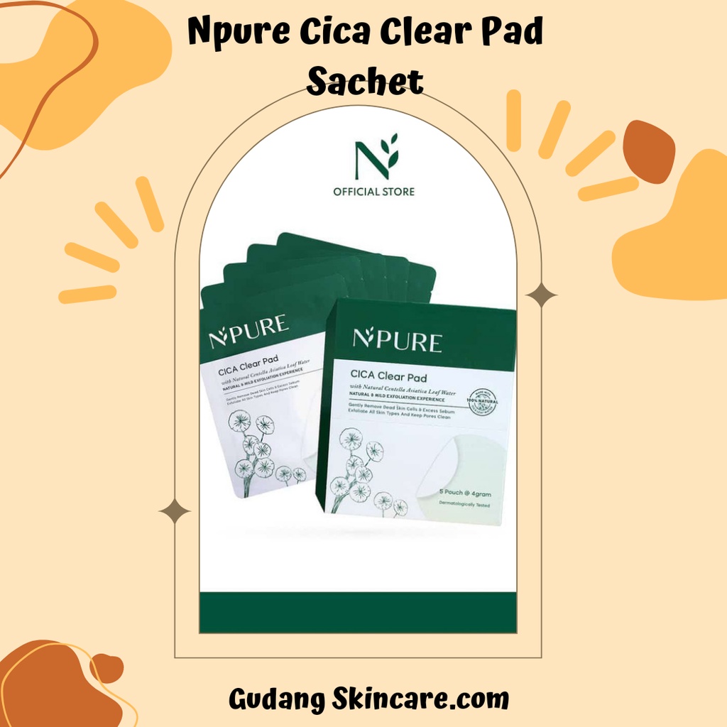 Jual NPURE cica Clear Pad Sachet (1 dus isi 5 sachet ) | Shopee Indonesia