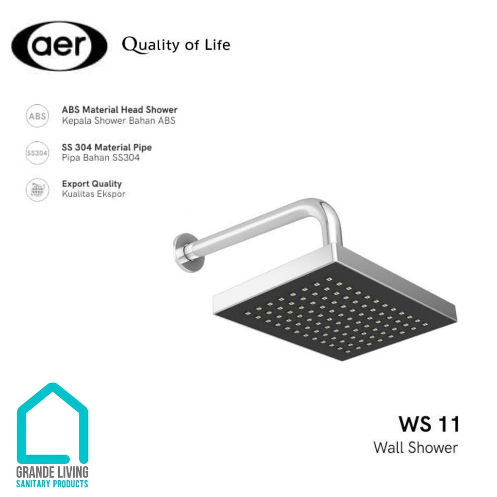 Jual AER Shower Tembok WS-11 / Shower Dinding /Kran Mandi | Shopee ...