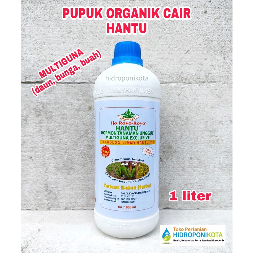 Jual Pupuk Hantu Jimmy 1 liter - Pertumbuhan/Pembuahan/Multiguna - POC ...