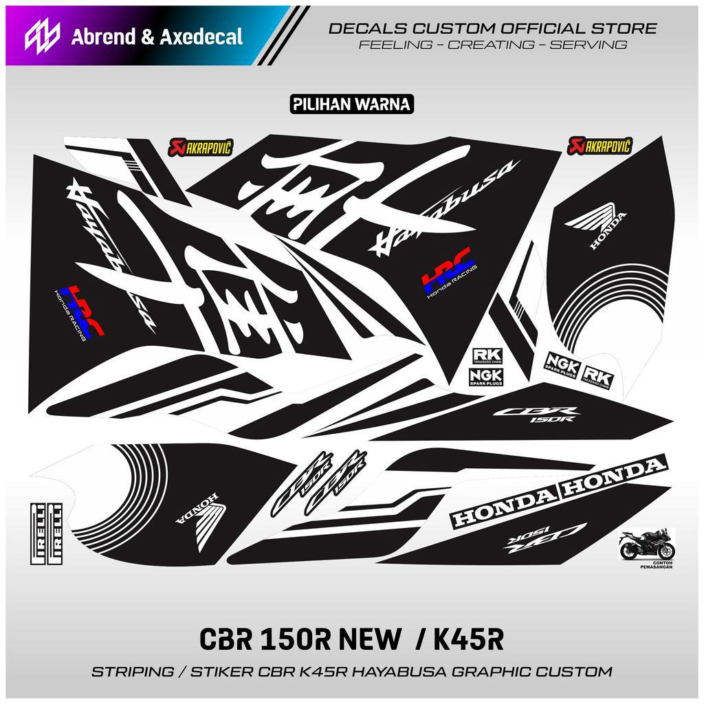 Jual STRIPING HONDA CBR 150R NEW K45R HAYABUSA / STIKER MOTOR CBR 150 R BARU DESAIN CUSTOM ...