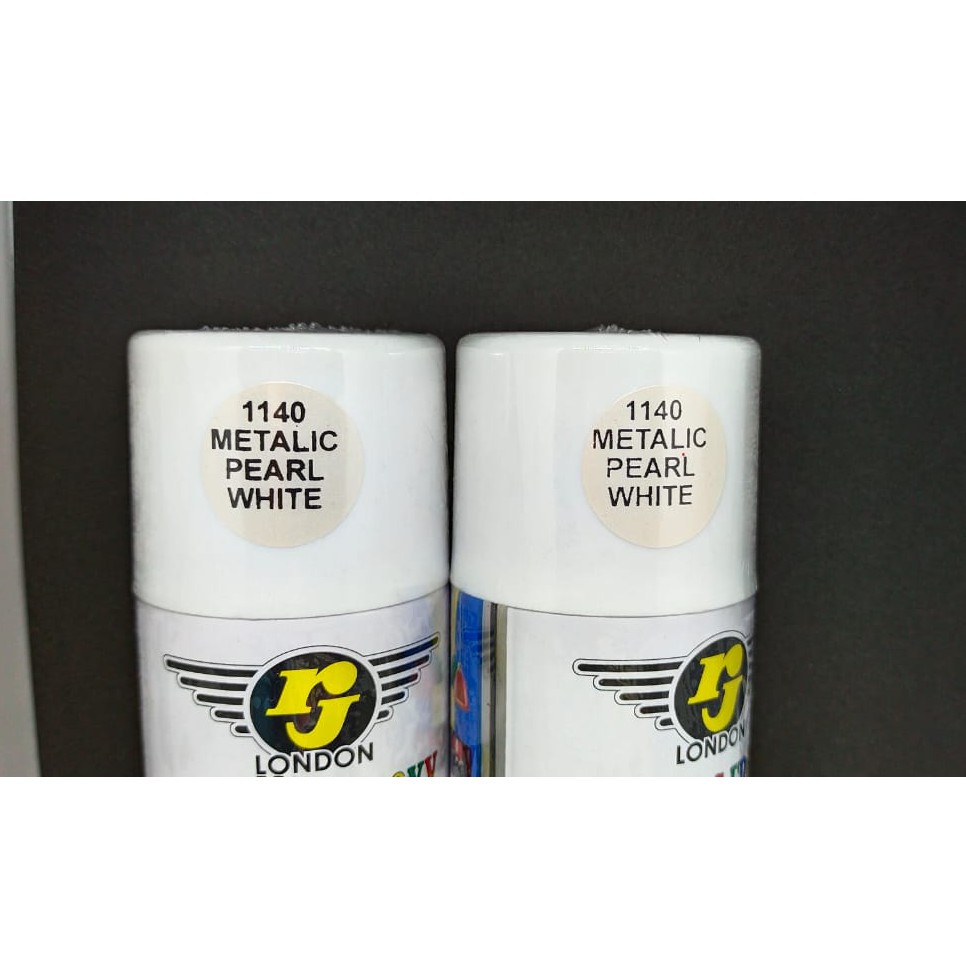 Jual Pilok Pilox Cat Semprot RJ London Warna Metalic Pearl White / Putih Mutiara 150cc (1140 ...