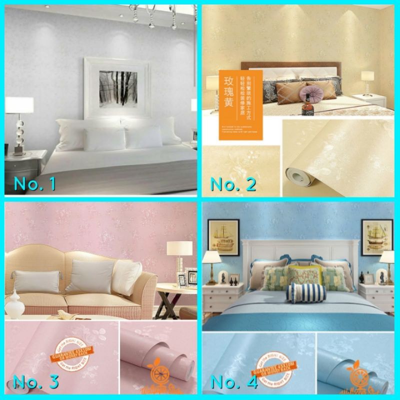 Jual WALLPAPER DINDING | Wallpaper Sticker Dinding Polos - Semi Polos ...