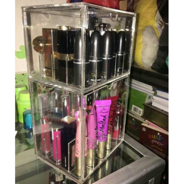 Jual Acrylic tempat lipstik laci 40kotak, akrilik kosmetik, acrylic ...