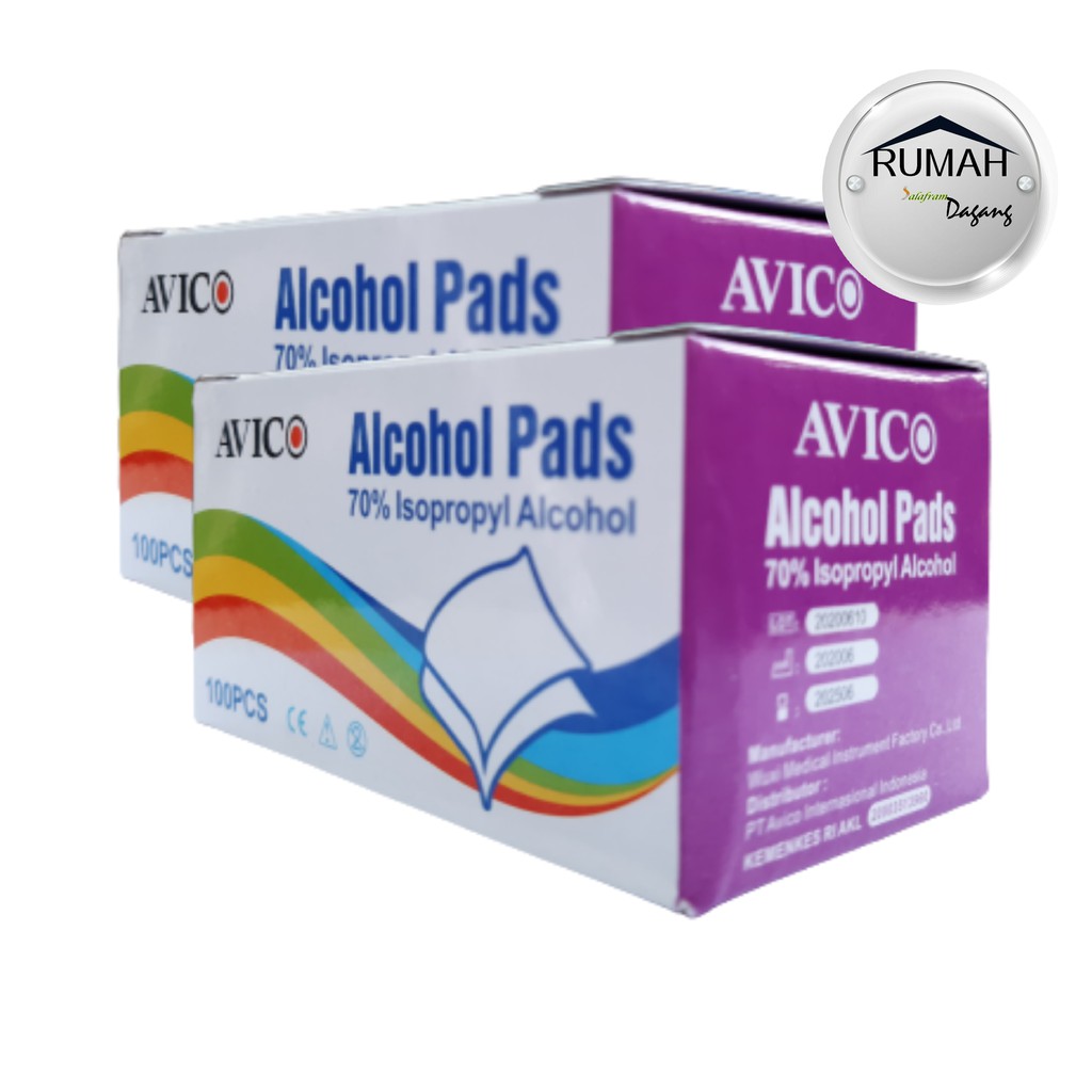 Jual Alkohol Swabs Avico / Tissu Alkohol Avico / Alcohol Swabs isi 100 ...